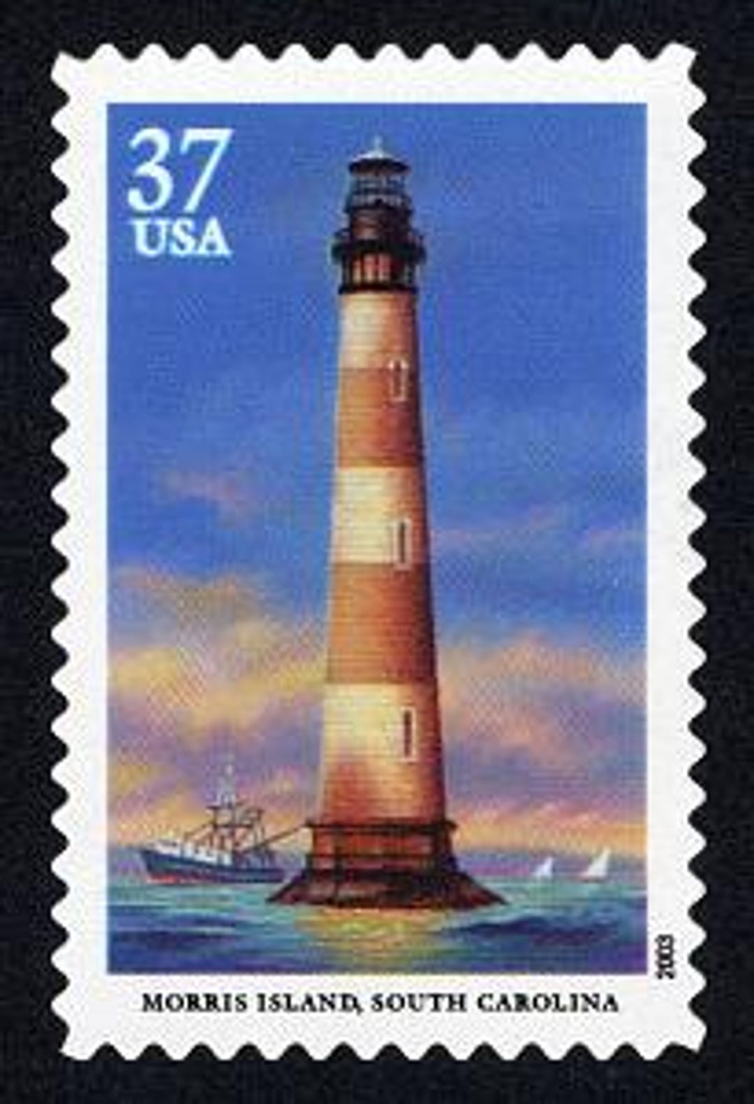 5x South Carolina MORRIS ISLAND Lighthouse Charleston 2003 37c Unused ...