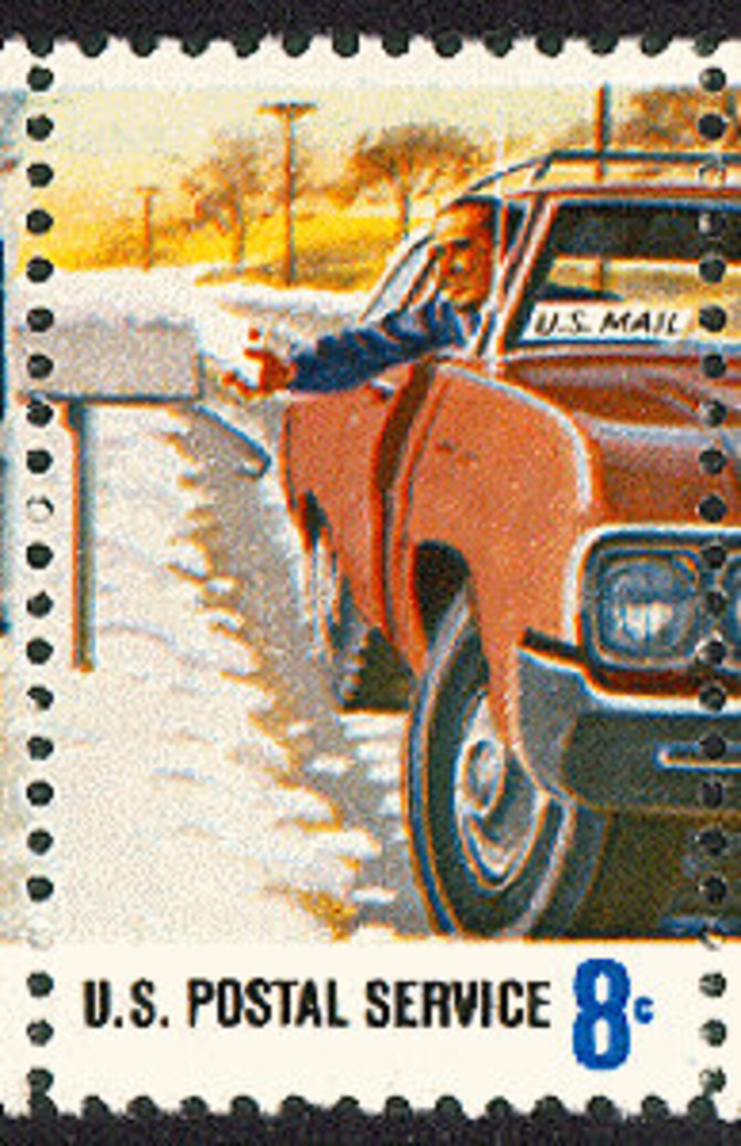 10x USPS POSTAL SERVICE Rural Delivery 1973 8c Unused Postage Stamp ...