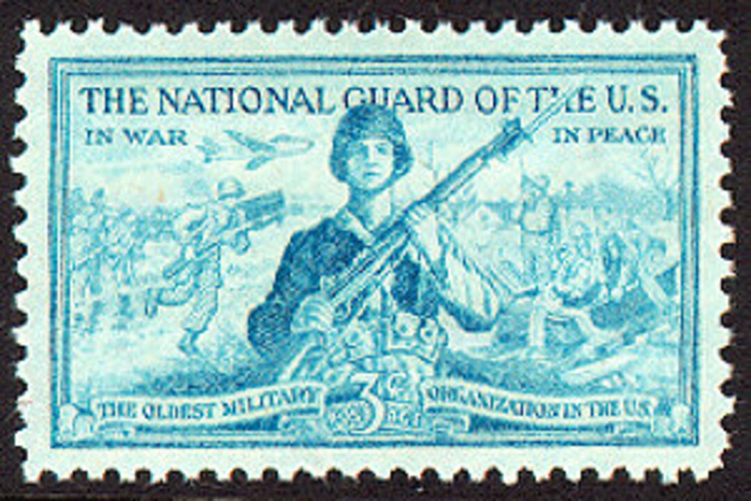 20x NATIONAL GUARD MILITARY 1953 3c Unused Postage Stamp Free Shipping ...