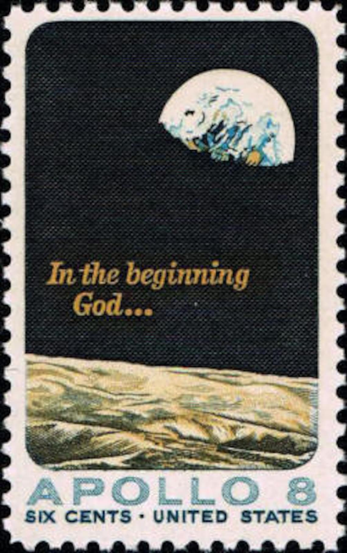 20x Apollo 8 SPACE Mission 1969 6c Unused Vintage Postage Stamp. NASA ...