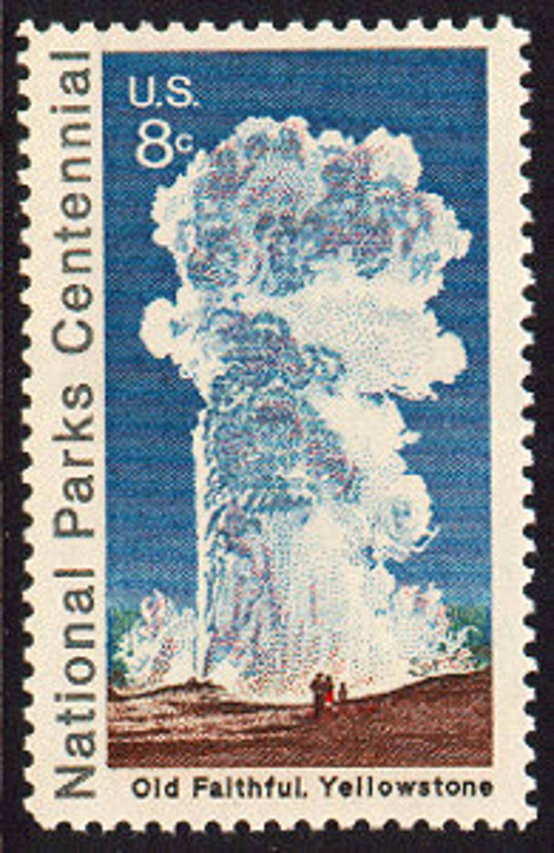 20x Old Faithful YELLOWSTONE Geyser National Park WYOMING 1972 - Etsy