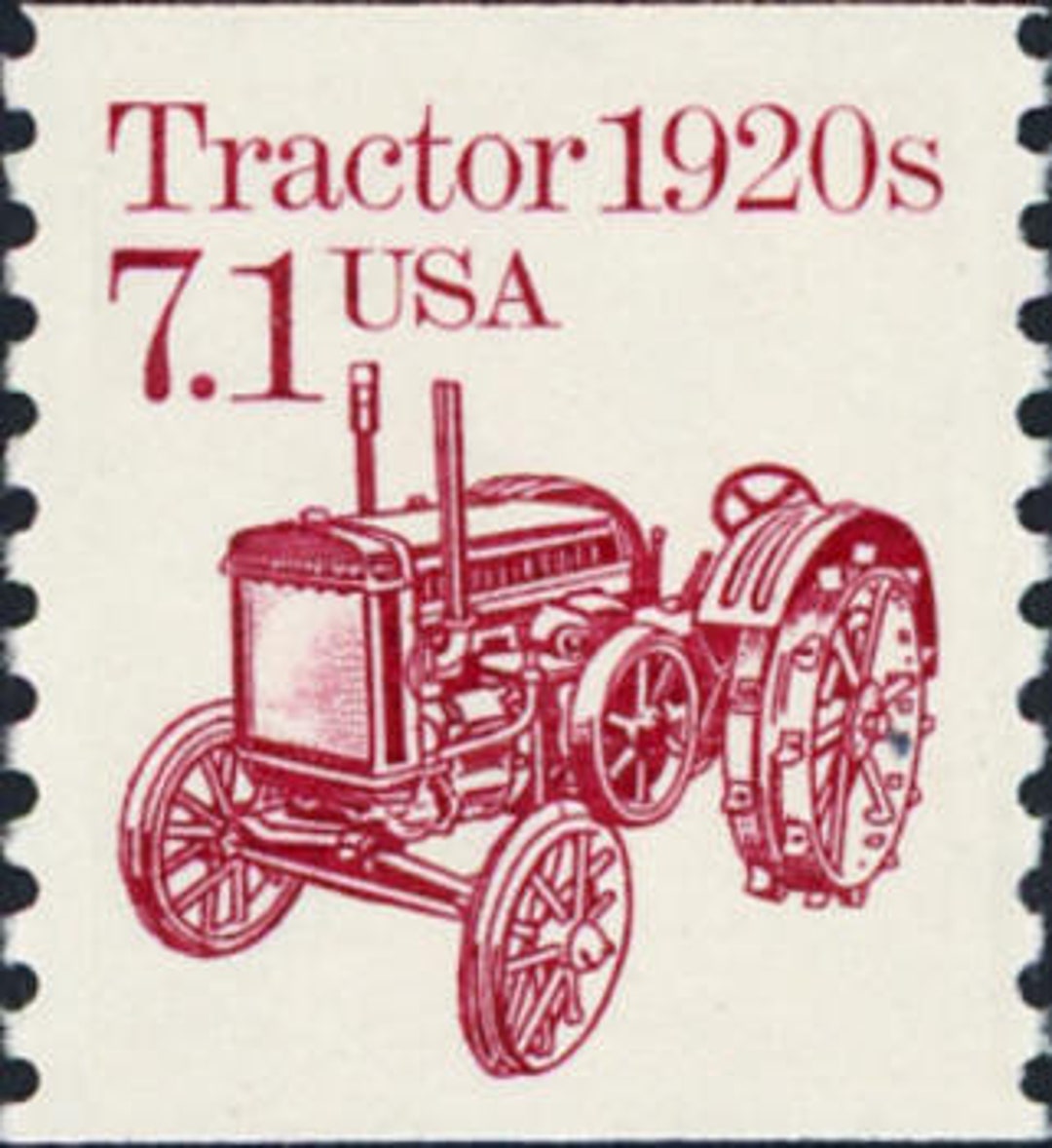 15x FARM TRACTOR Vehicle 1987 7c Unused Vintage Postage Stamp Free ...