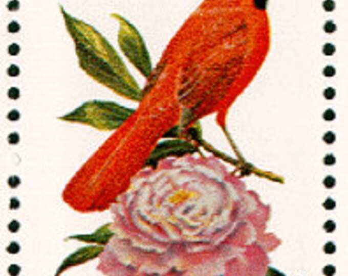 7x INDIANA State Bird & Flower Flora Fauna 1982 20c Unused Vintage ...