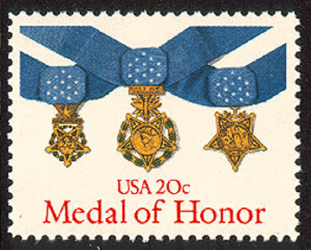 10x Military MEDAL OF HONOR 1983 20c Vintage Postage Stamp Free ...