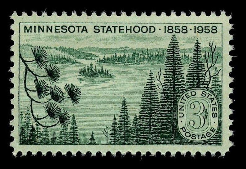 20x MINNESOTA Minneapolis St Paul Vikings 1958 3c Green Unused Postage ...