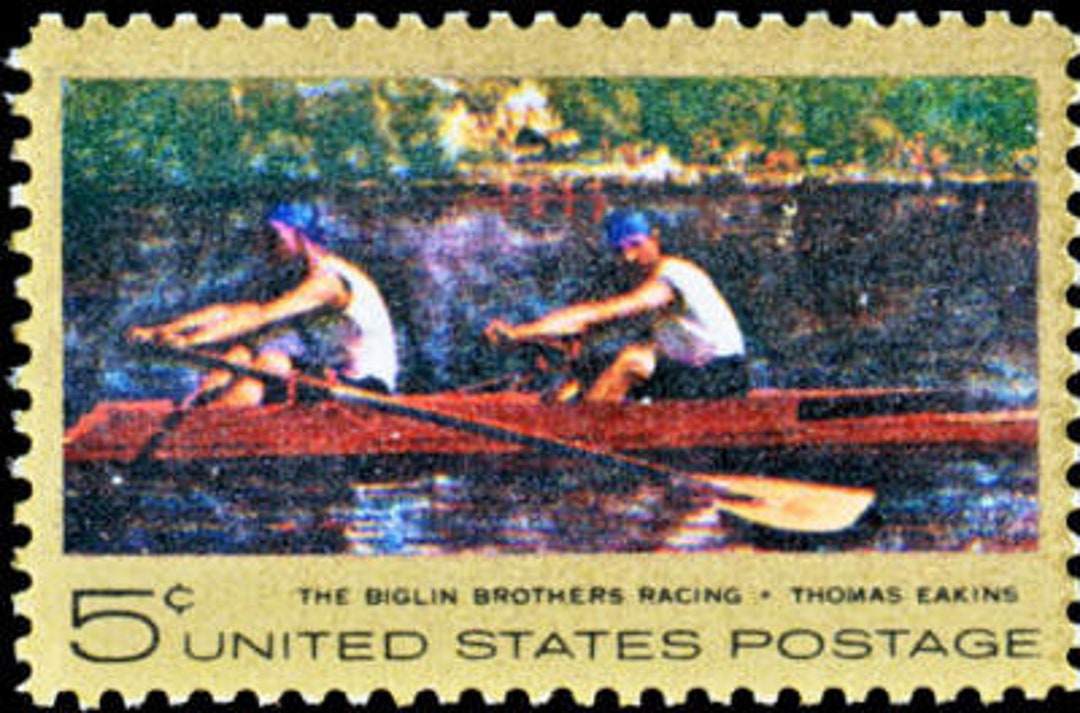20x THOMAS EAKINS Artist ROWING Crew 1967 5c Unused Postage Stamp Free ...