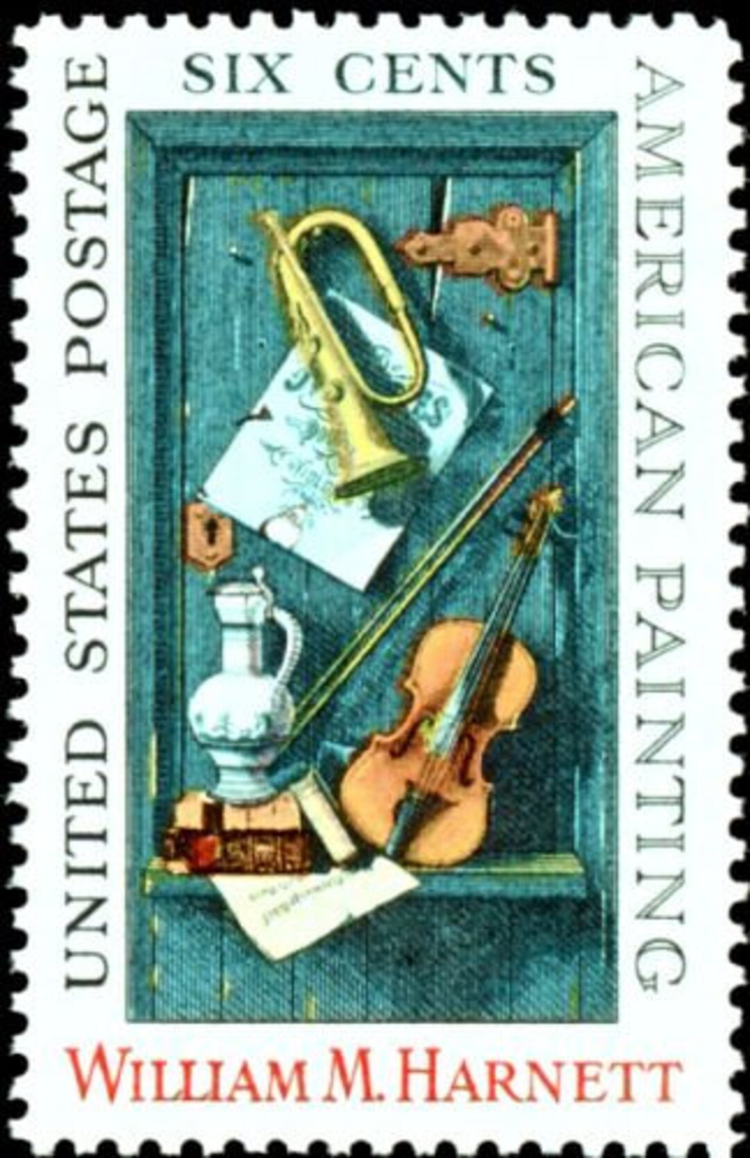 20x William Harnett Painting OLD MODELS Artist 1969 6c Green Unused ...