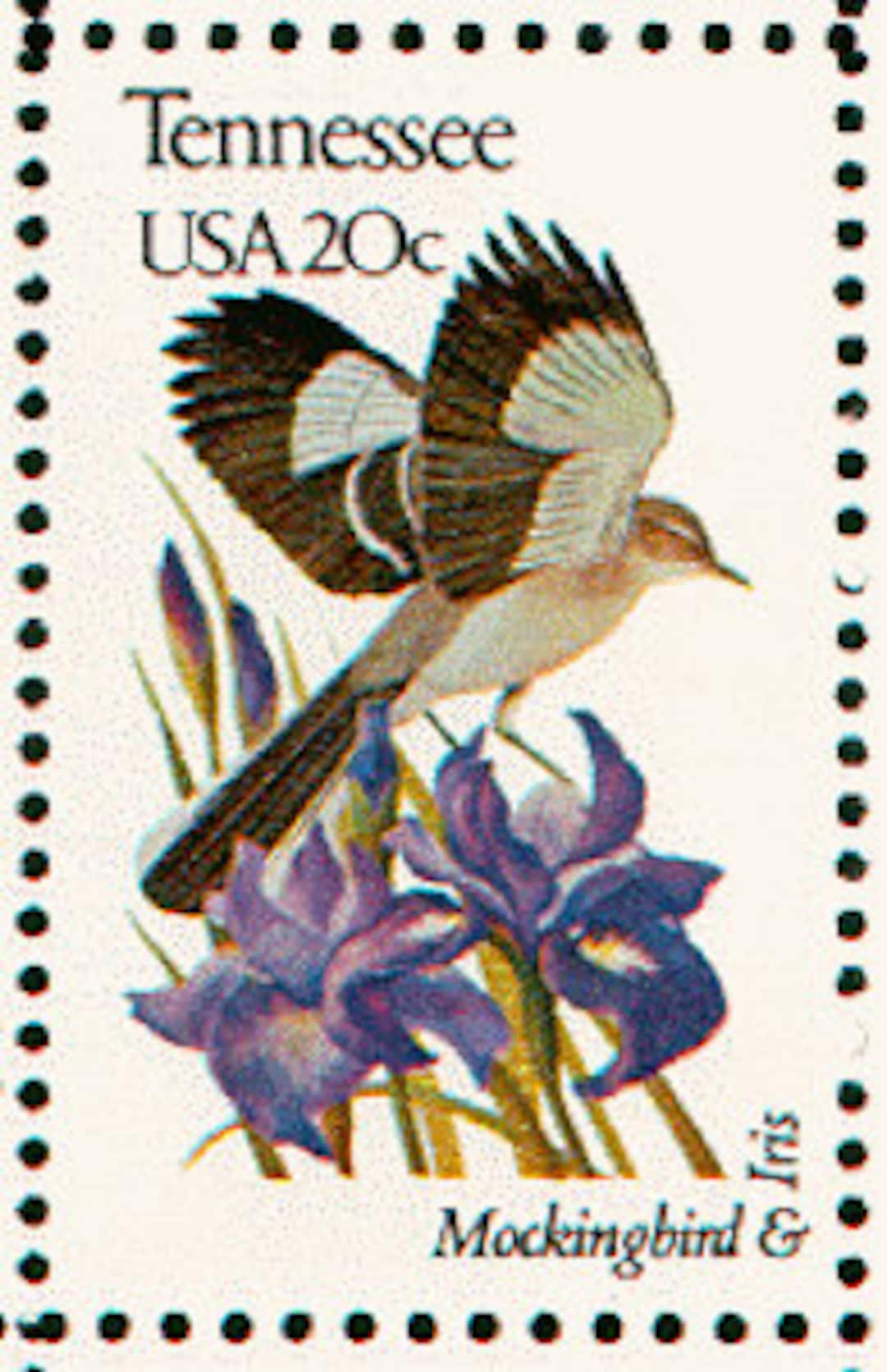 6x TENNESSEE State Bird & Flower Flora Fauna 1982 20c Unused Postage ...