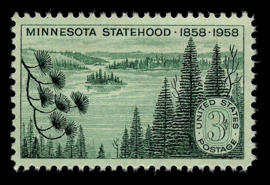 20x MINNESOTA STATEHOOD Minneapolis St Paul 1958 3c Green Unused ...