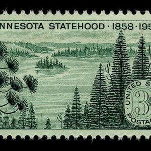 20x MINNESOTA Minneapolis St Paul Vikings 1958 3c Green Unused Postage ...