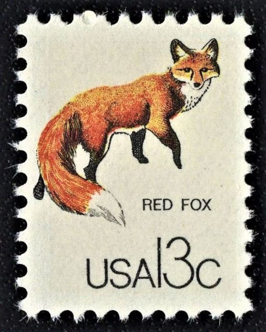 7x RED FOX Foxes Wild Animals Wildlife 1978 13c Unused Postage Stamp ...