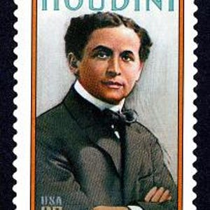 6x MAGICIAN Harry Houdini MAGIC 2002 37c Unused Postage Stamp Free ...
