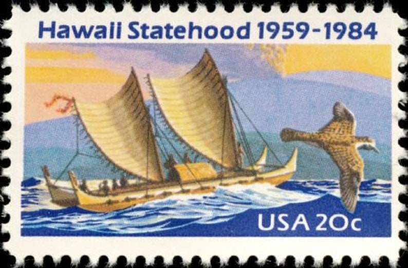 10x HAWAII Statehood Aloha Oahu Maui Hilo Kona 1984 20c Unused Postage ...