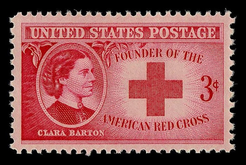 20x RED CROSS Clara Barton Nurse Nursing Medical 1948 3c Red Unused ...