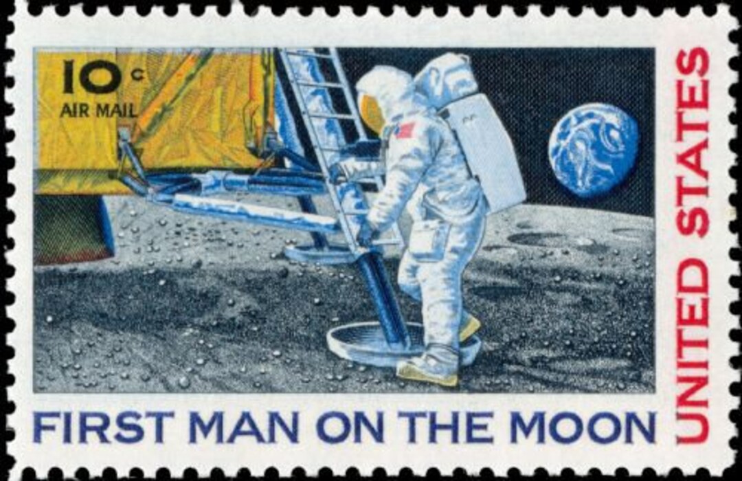 16x MOON LANDING NASA Space Astronauts 1969 10c Air Unused Postage ...