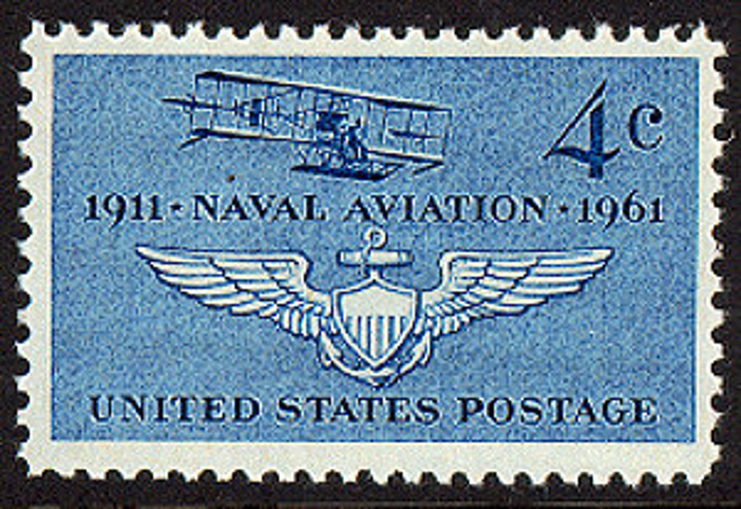 20x NAVAL AVIATION NAVY 1961 4c Unused Vintage Postage Stamp Free ...