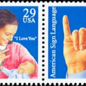 8x DEAF & Sign LANGUAGE ASL Deafness Helen Keller 2 Diff 1993 29c ...