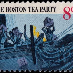 24x BOSTON TEA PARTY American Bicentennial 4 Diff 1973 8c Blue Postage ...