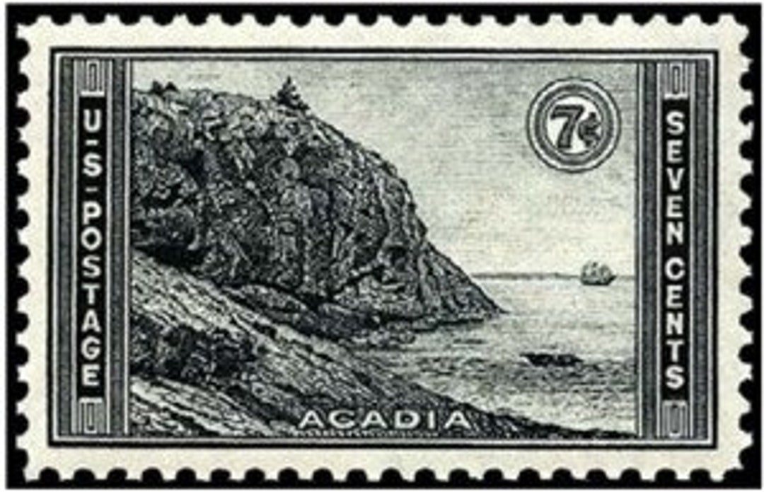 6x ACADIA Maine National Park 1934 7c Unused Postage Stamp Free ...