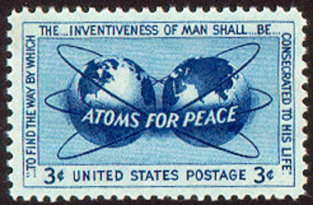 20x 1955 3c ATOMS FOR PEACE Unused Postage Stamp Vintage Postage Free ...