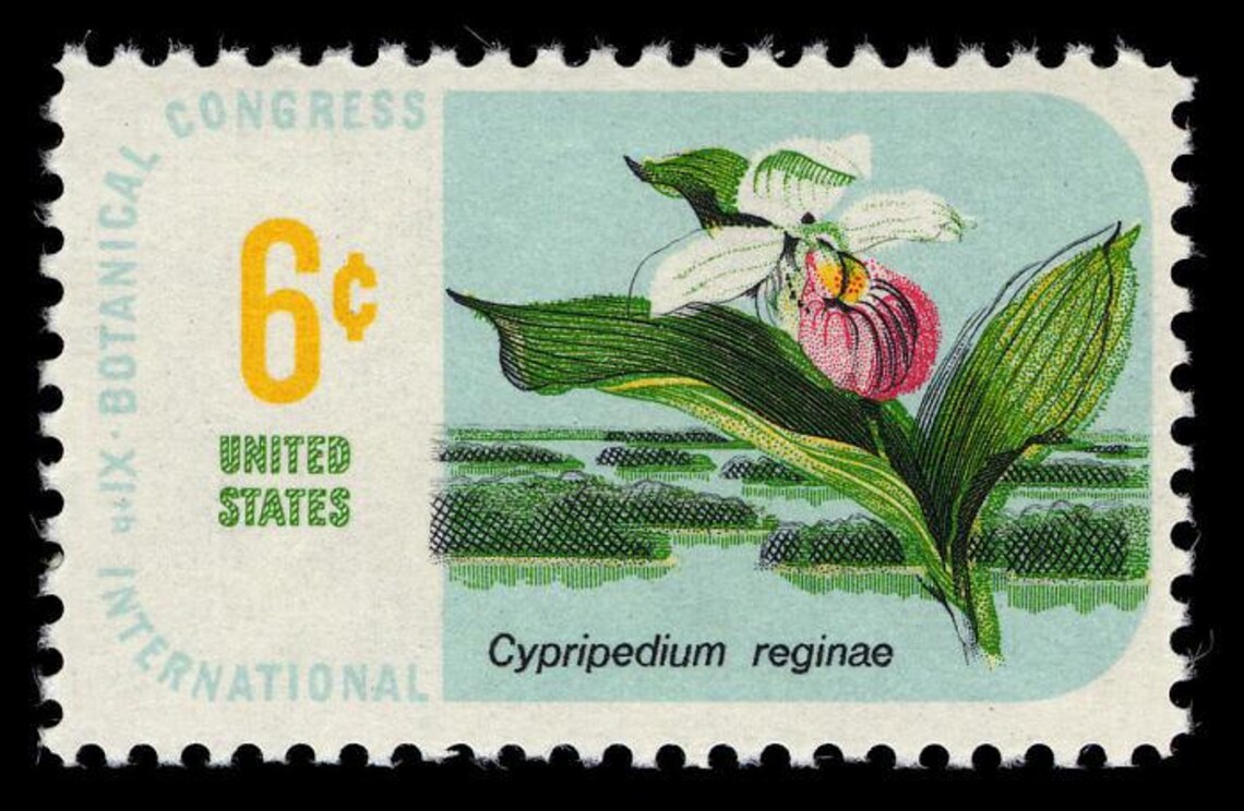 10x Lady's Slipper BOTANICAL CONGRESS Flowers 1969 6c Blue Unused ...