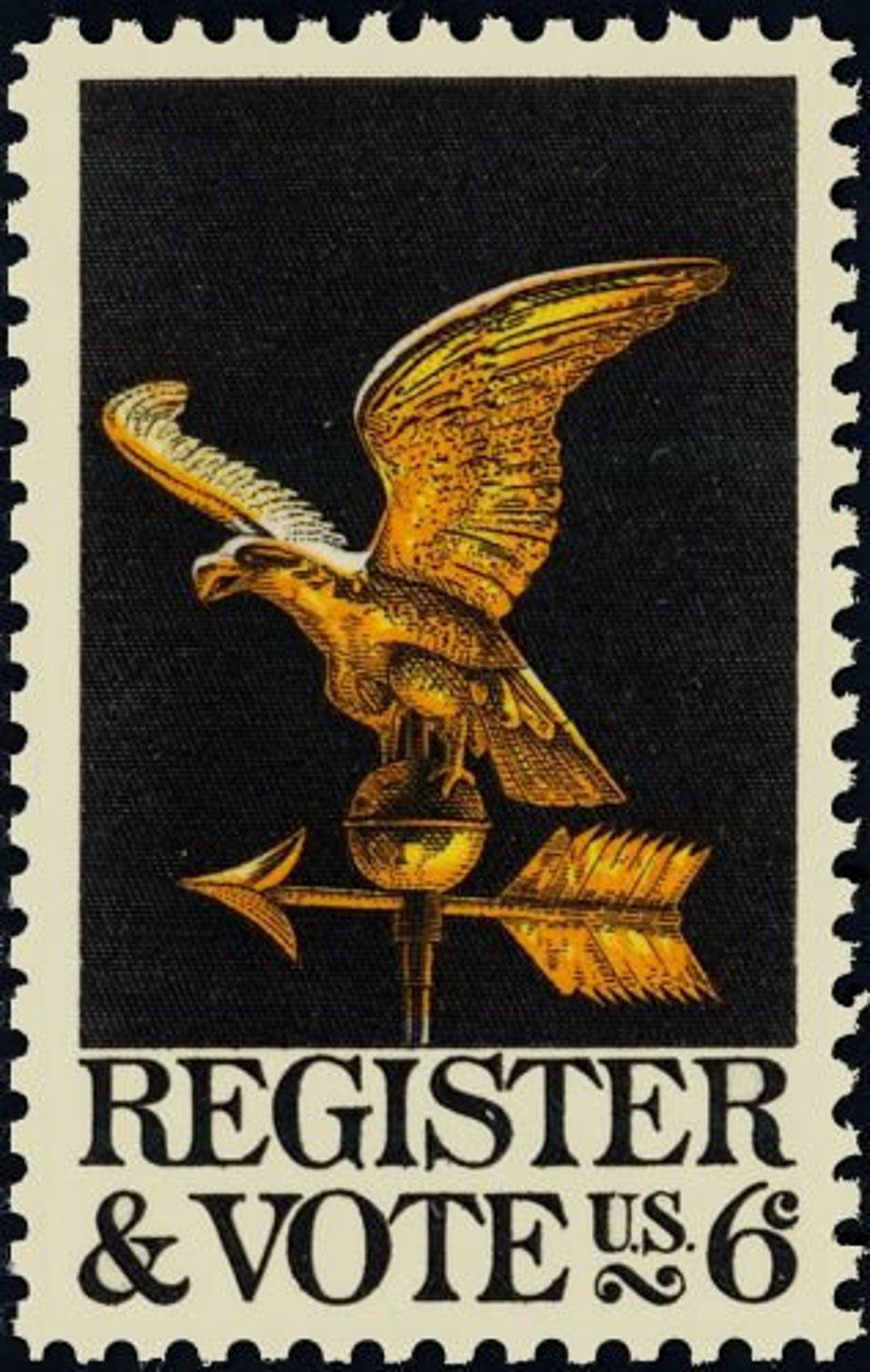 20x REGISTER & VOTE 1968 6c Unused Vintage Postage Stamp Free Shipping ...