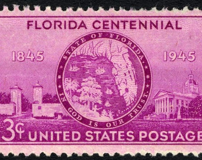 20x FLORIDA Miami Tampa Daytona Tallahassee 1945 3c Pink Unused Postage ...