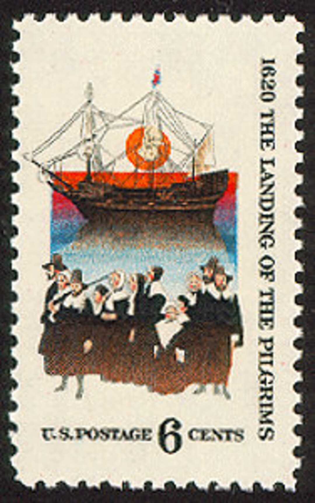 20x THANKSGIVING PILGRIMS MAYFLOWER 1970 6c Unused Vintage Postage ...