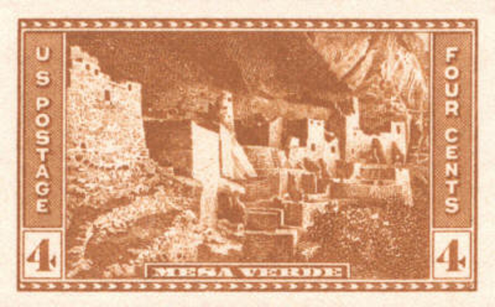 8x MESA VERDE National Park COLORADO Cliff Palace 1935 4c Unused ...