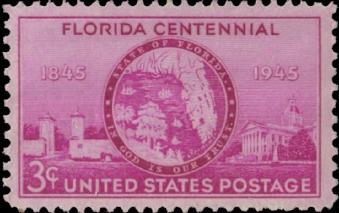 20x FLORIDA Miami Tampa Daytona Tallahassee 1945 3c Pink Unused Postage ...