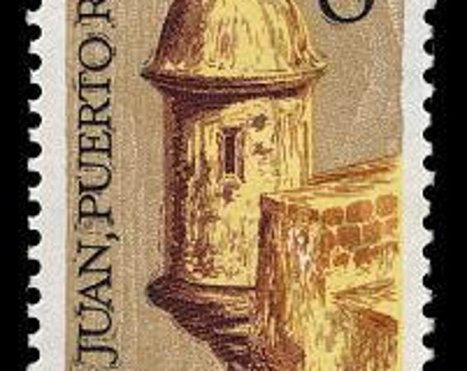 20x San Juan PUERTO RICO El Morro Castle 1971 8c Brown Postage Stamp ...