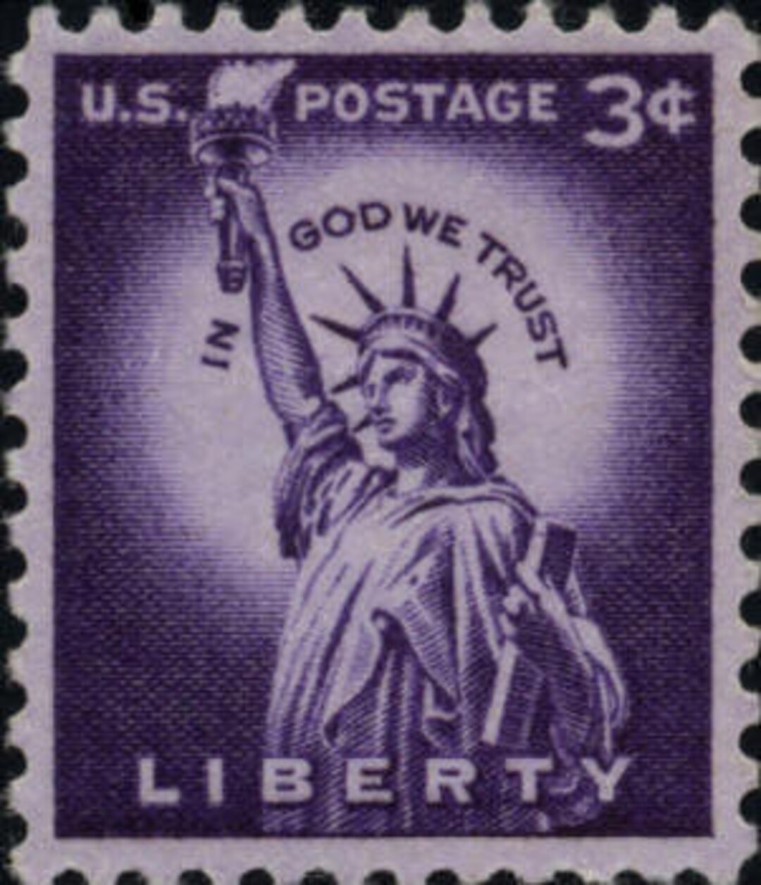 20x STATUE OF LIBERTY New York Harbor 1954 Purple 3c Unused Postage ...