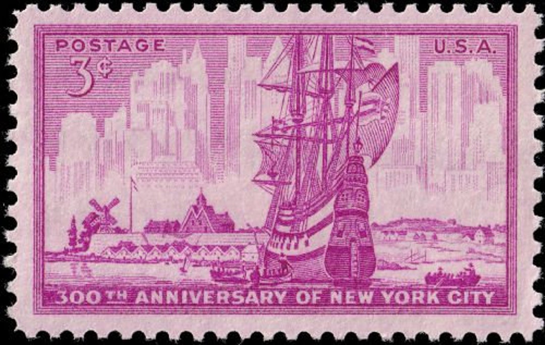 20x NEW YORK CITY Manhattan Brooklyn Bronx Queens 1953 3c Pink Unused ...
