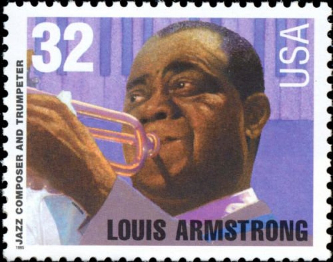 6x LOUIS ARMSTRONG Satchmo JAZZ Trumpet Music Black Heritage 1995 32c ...