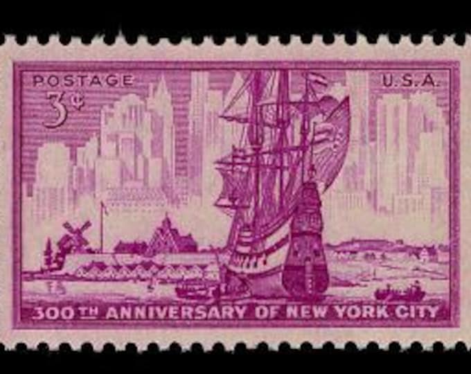20x NEW YORK CITY Manhattan Brooklyn Bronx Queens 1953 3c Pink Unused ...