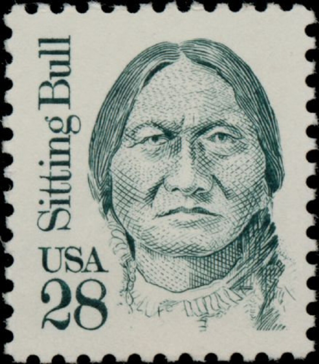7x SITTING BULL Indian Chief South Dakota 1989 28c Unused Postage ...