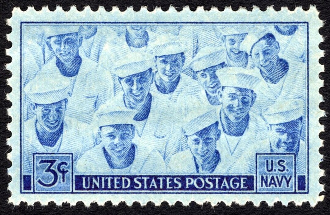 20x US NAVY Sailors World War Ll Military 1945 3c Blue Unused Postage ...