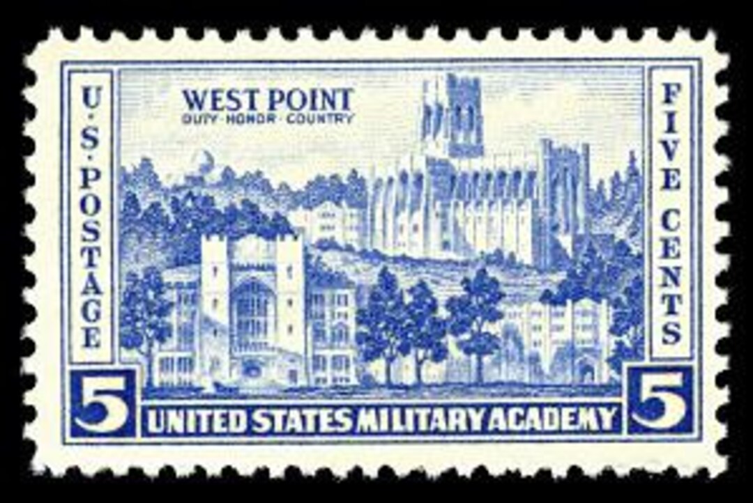 10x WEST POINT US Army Military Academy New York Unused 1936 5c Blue ...