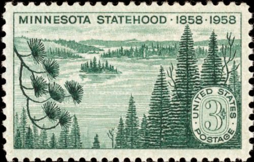20x MINNESOTA STATEHOOD Minneapolis St Paul 1958 3c Green Unused ...