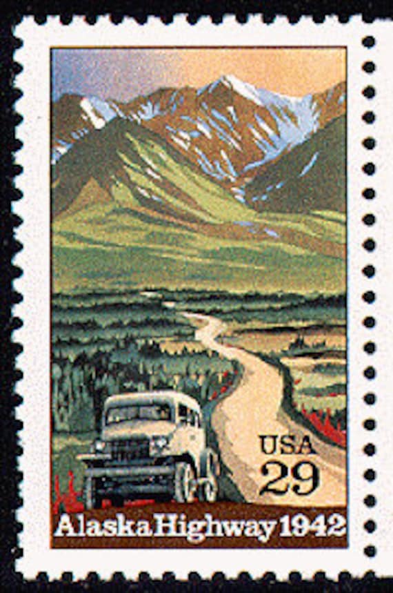 7x ALASKA HIGHWAY 1992 29c Unused Vintage Postage Stamp Free - Etsy