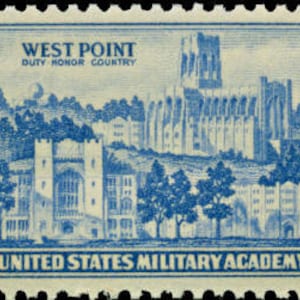 25x US ARMY HEROES Military West Point 5 Different Unused 1936 Postage ...