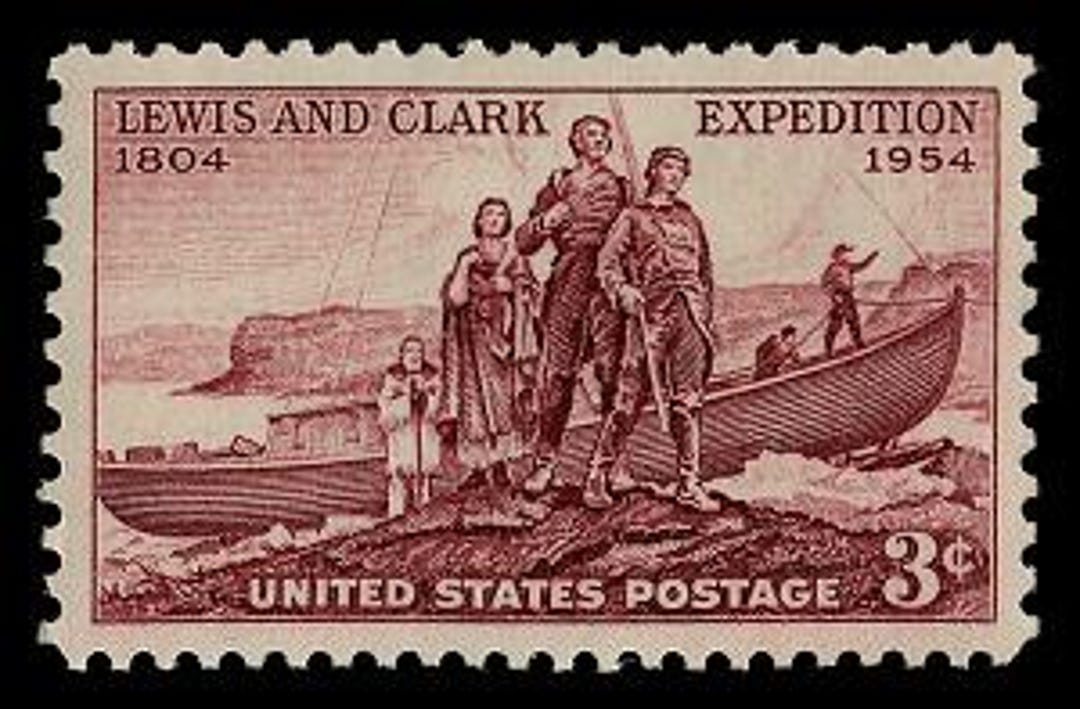 20x LEWIS & CLARK EXPEDITION 1954 3c Red Brown Unused Postage Stamp ...