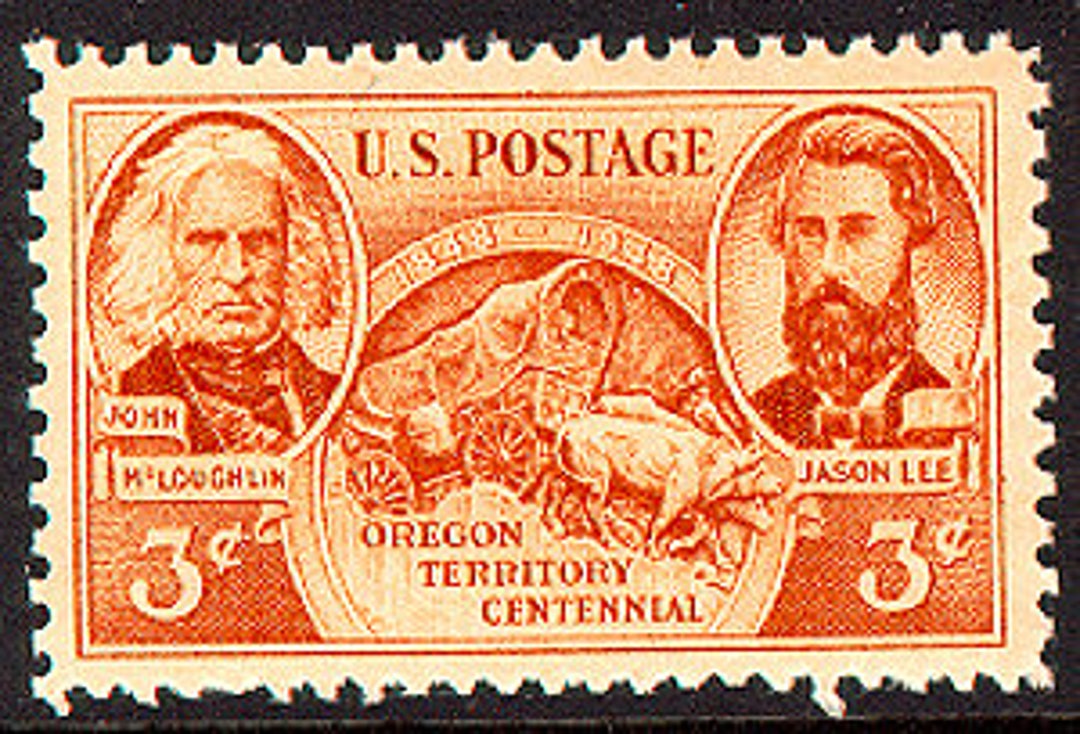 20x OREGON TERRITORY Portland Salem Eugene 1948 3c Unused Postage Stamp ...