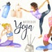 Watercolor Yoga Clipart | Zen Fitness Graphics - With Yoga Poses ...