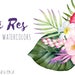 Watercolor Tropical Flowers Clipart | Hawaii Clipart - Hibiscus Flowers ...