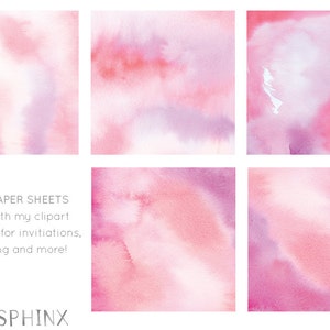 Pink Hues Watercolor Digital Paper | Printable Digital Backgrounds ...