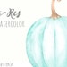Pastel Pumpkins Clipart | Watercolor Pumpkin and Leaves - Fall Clip Art ...