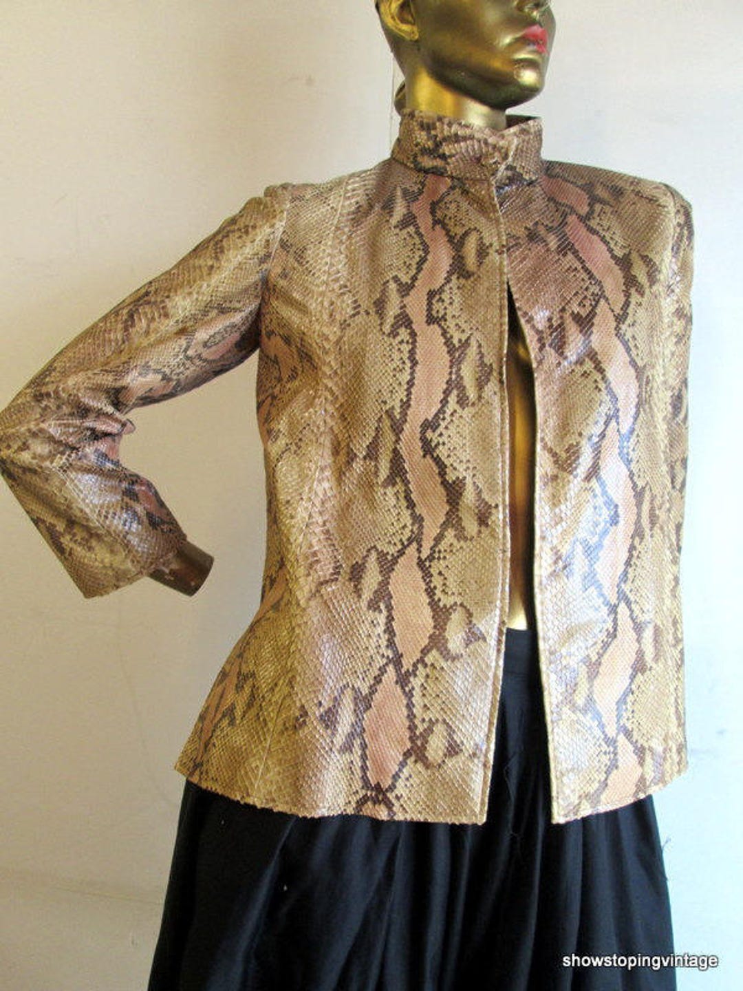 Genuine Snakeskin Vintage 1970s /80s Jacket just in Time for - Etsy