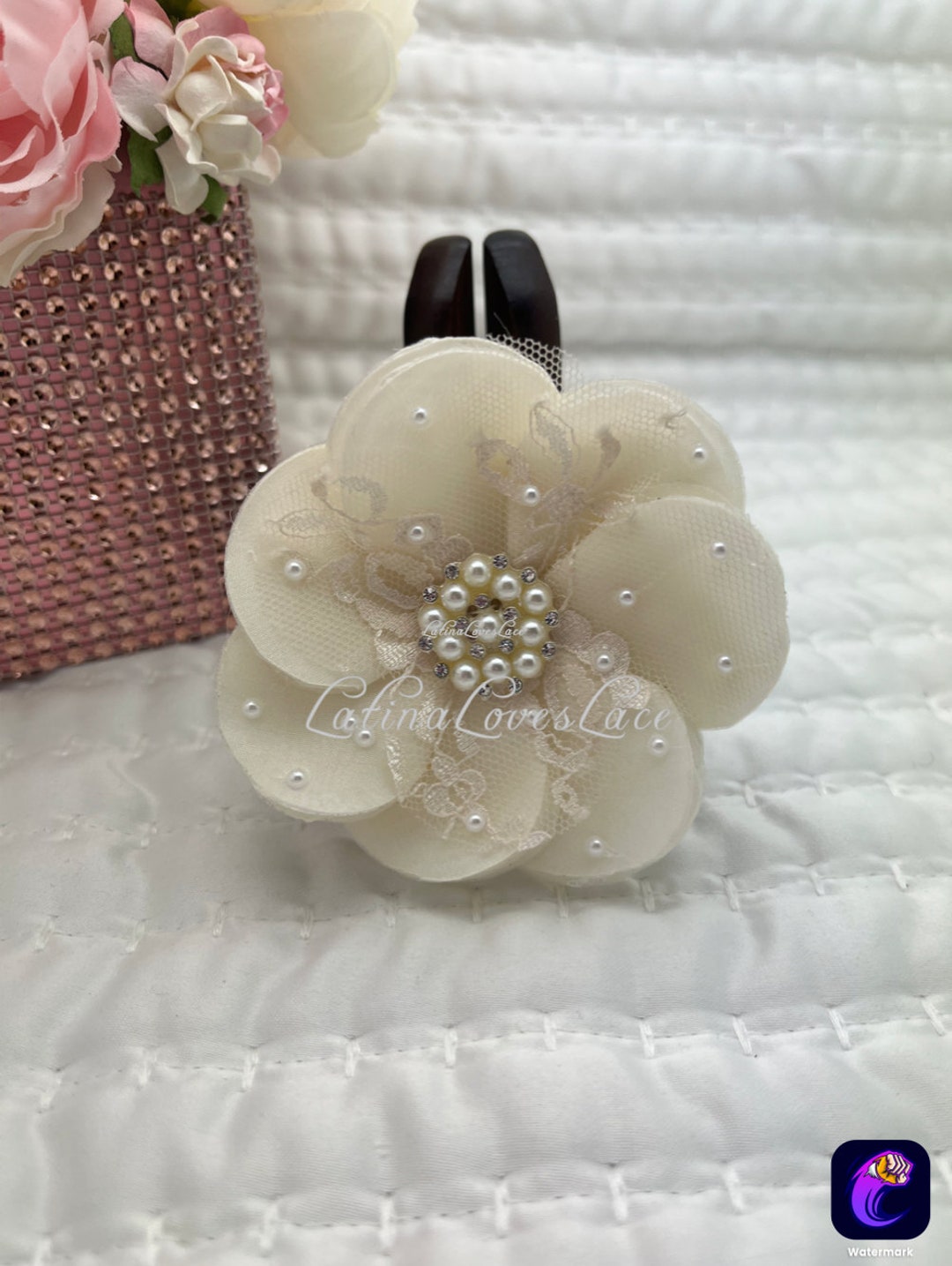Handmade Organza Flower - Etsy Handmade Organza Flower - Etsy