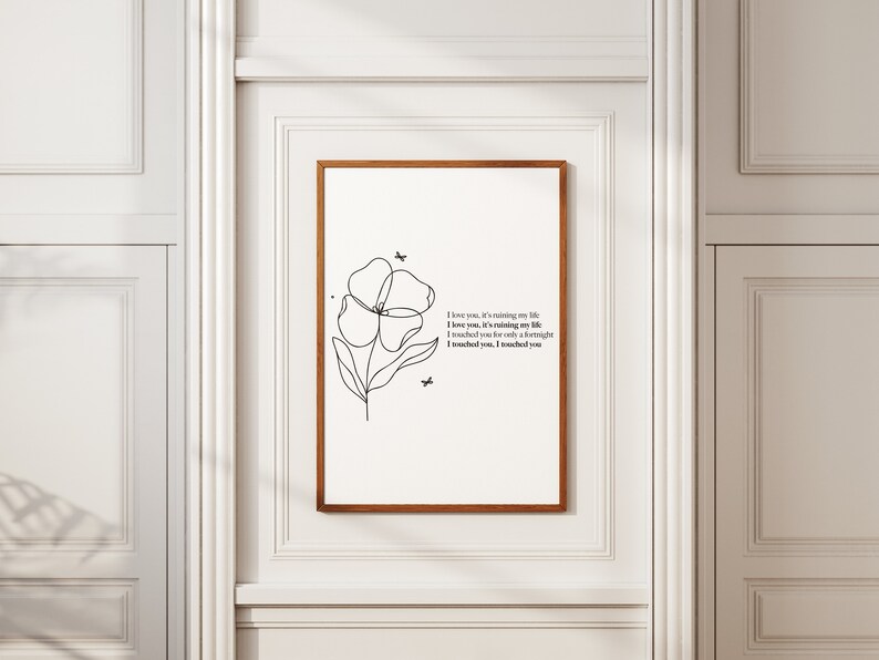 Taylor Swift Fortnight Lyrics Poster Digital Download Elegant Wall Art ...